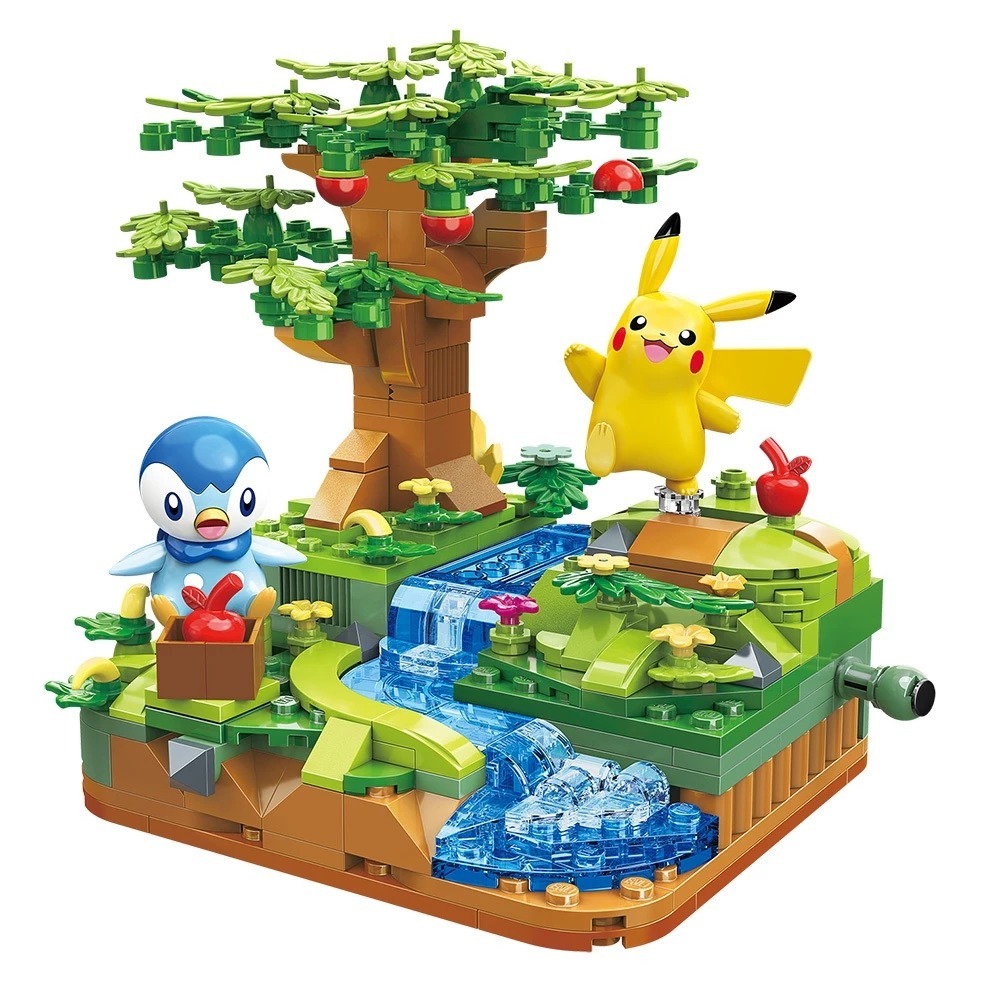 [Super Cute Marketing] KEEPPLAY K20244 Pokémon Partner Series Building Blocks Pikachu & Pogaman ...