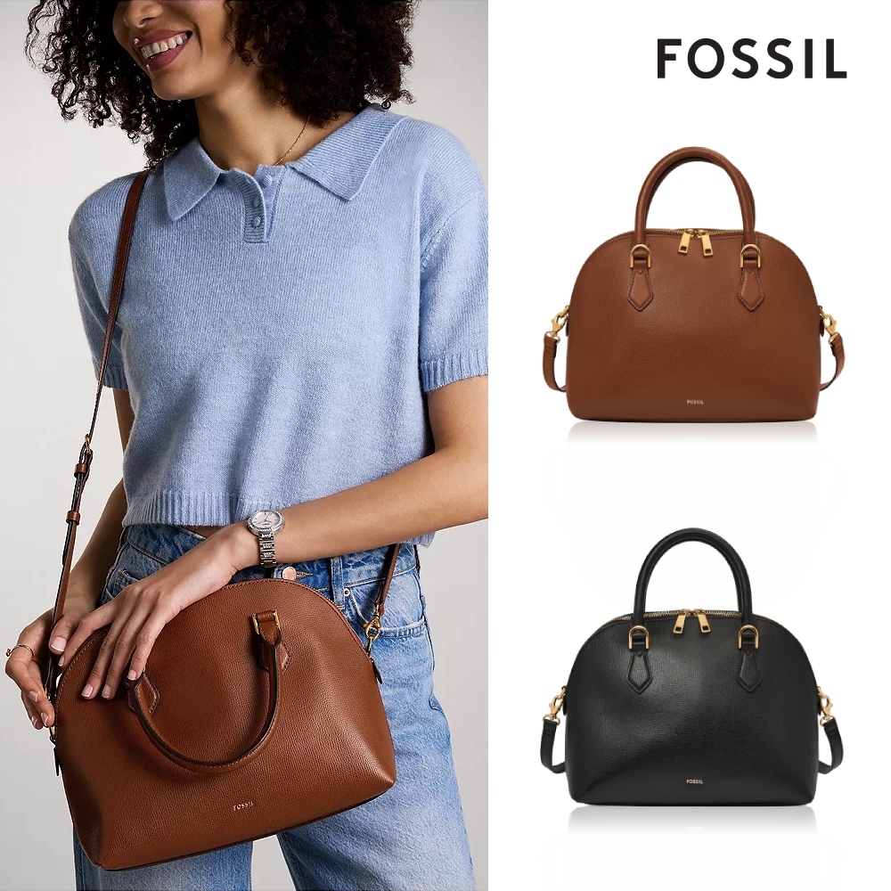 [FOSSIL Official Flagship Store] Bri Genuine Leather Half-Moon Handbag ...