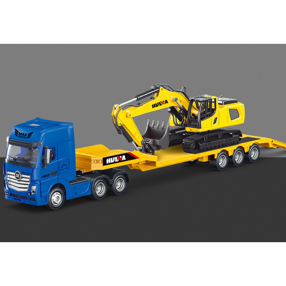 Alloy Static Miniature Like Real Trailer Flatbed Truck Simulation 1/50 ...