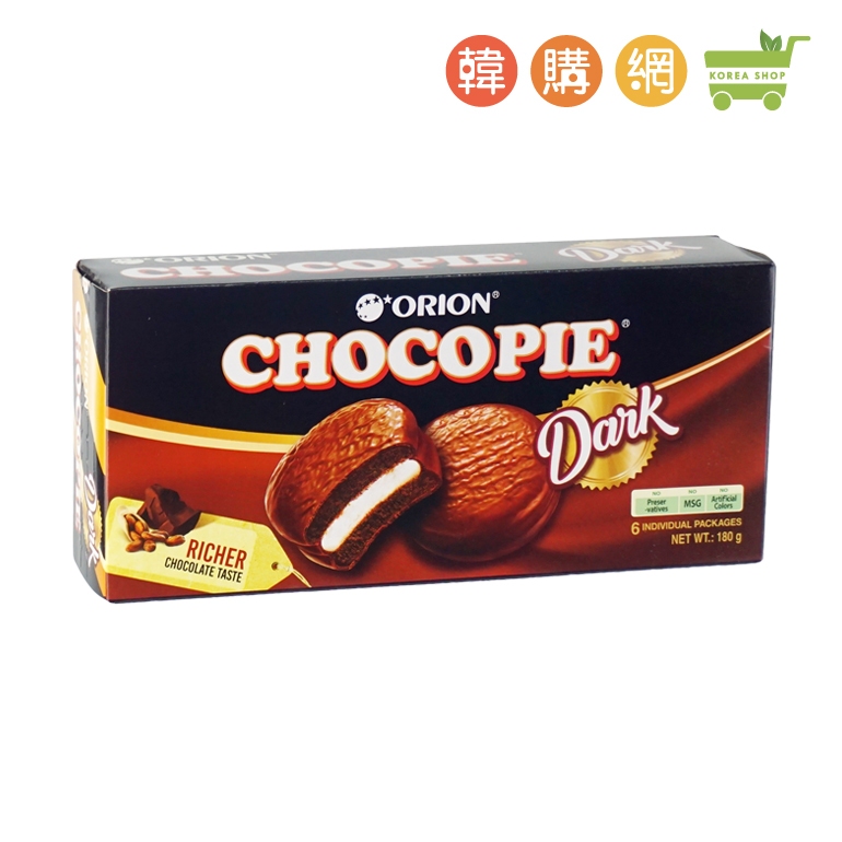 Korea Orion DARK Chocolate Pie 180g (6pcs) (2025.04.04 Effective ...