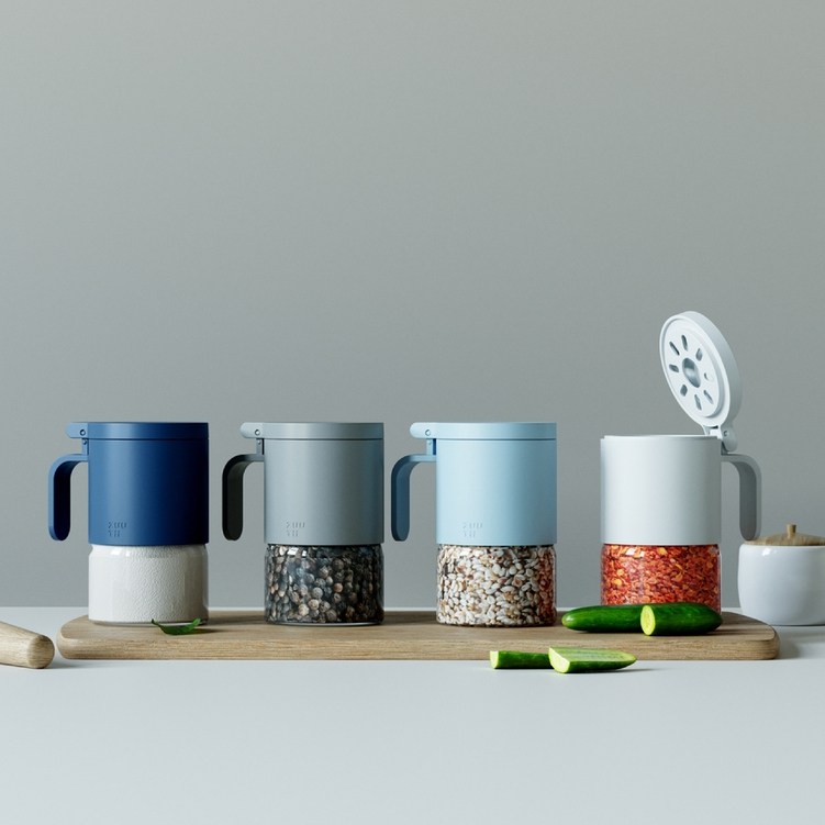 [New Color Debut] [Canada ZUUTii] Glass Seasoning Jar Total 6 Colors ...