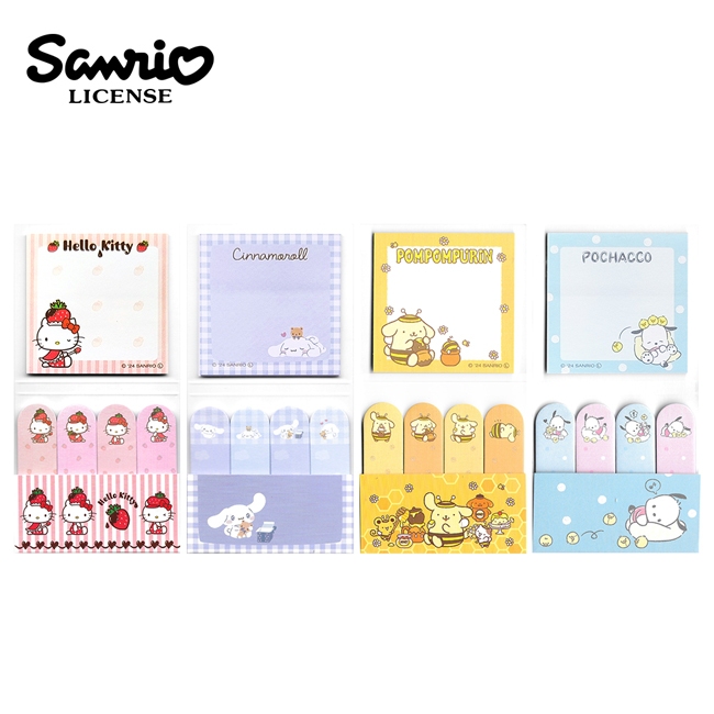 Sanrio Labels Sticky Notes 5 Patterns Note Paper Label Stickers Index ...