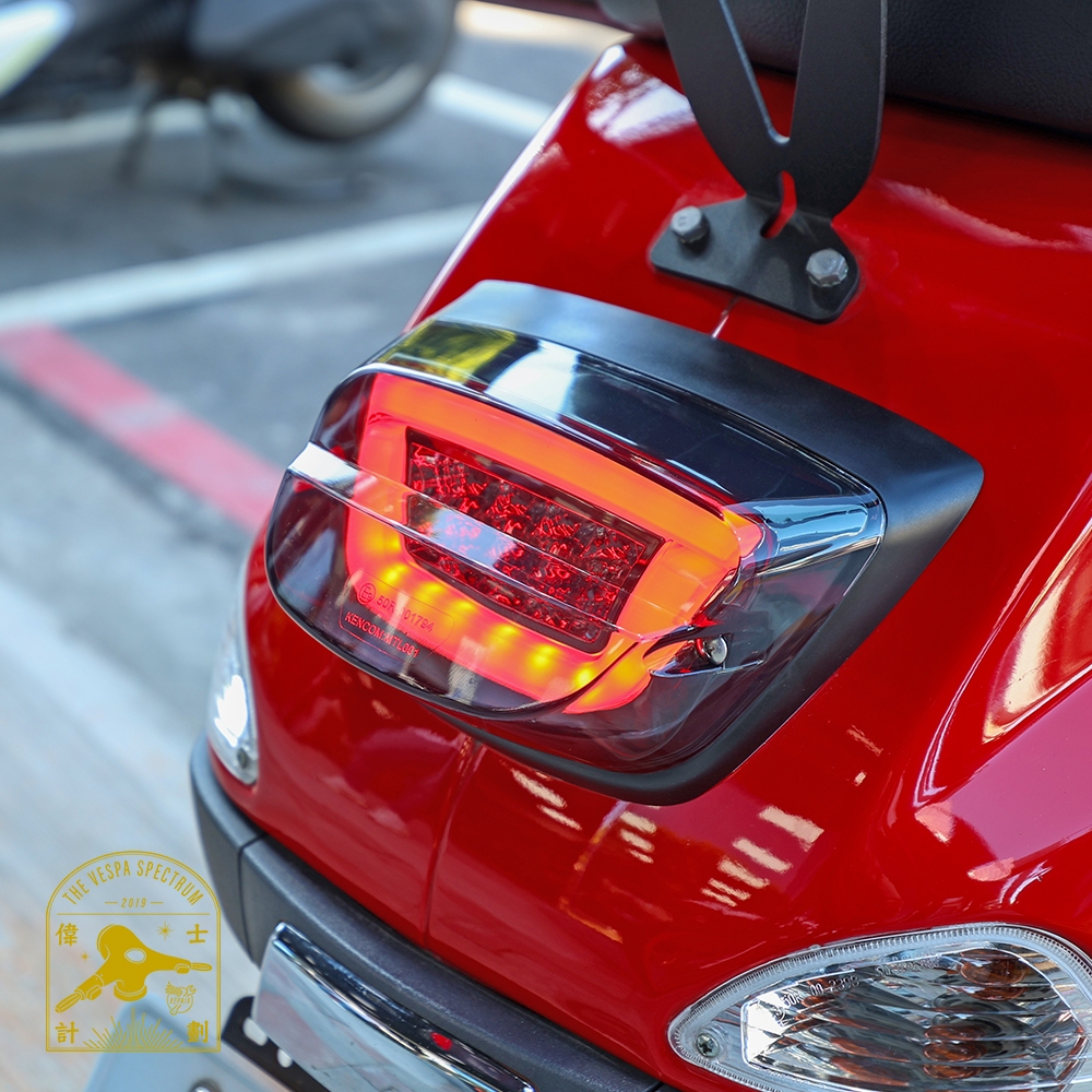 [Vespa CBC (Zelioni Style) LED Light Guide Type Tail Brake Blackened ...