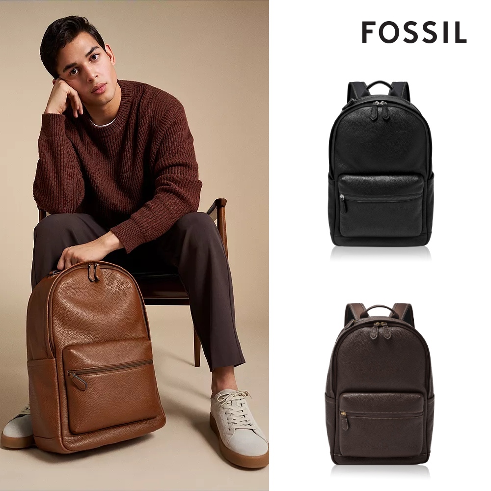 [FOSSIL Official Flagship Store] Buckner Genuine Leather Backpack ...