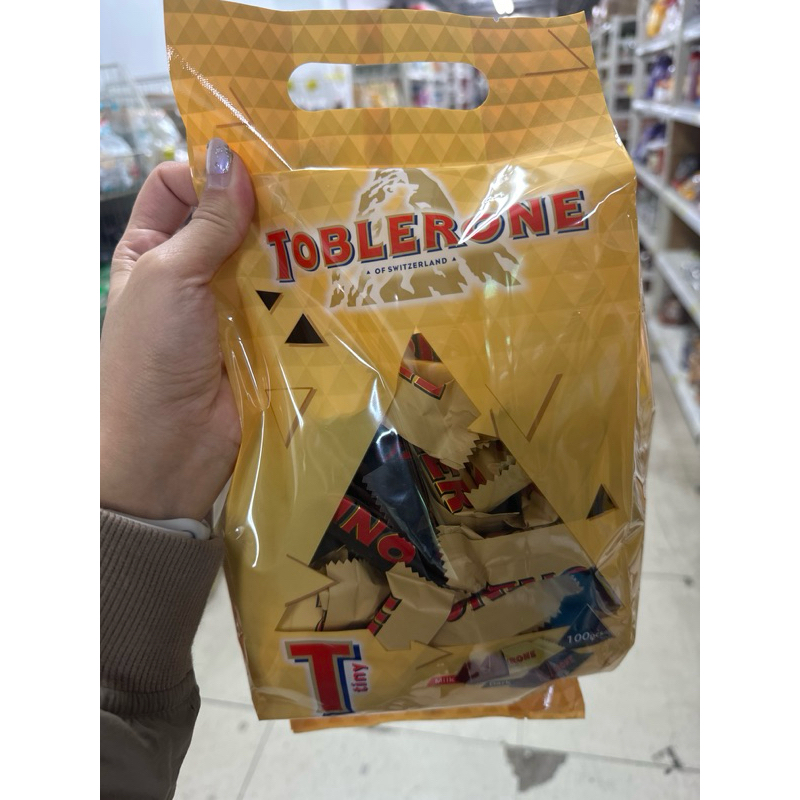 Swiss Triangle Milk chocolate With Honey And Cream Almonds toblerone of ...