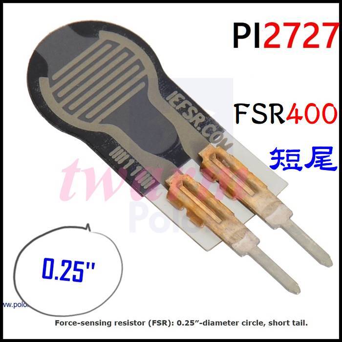 PI2727, Force-Sensing Resistor-1.0cm Force Sensing Resistor (FSR400 ...