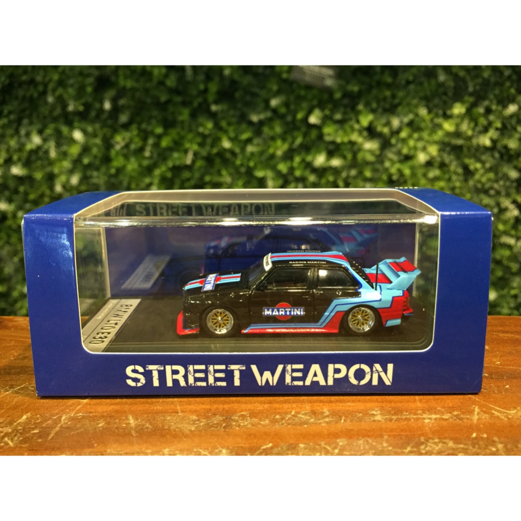 1/64 StreetWeapon BMW E30 M3 LTO Martini Black [MGM] | Shopee Malaysia