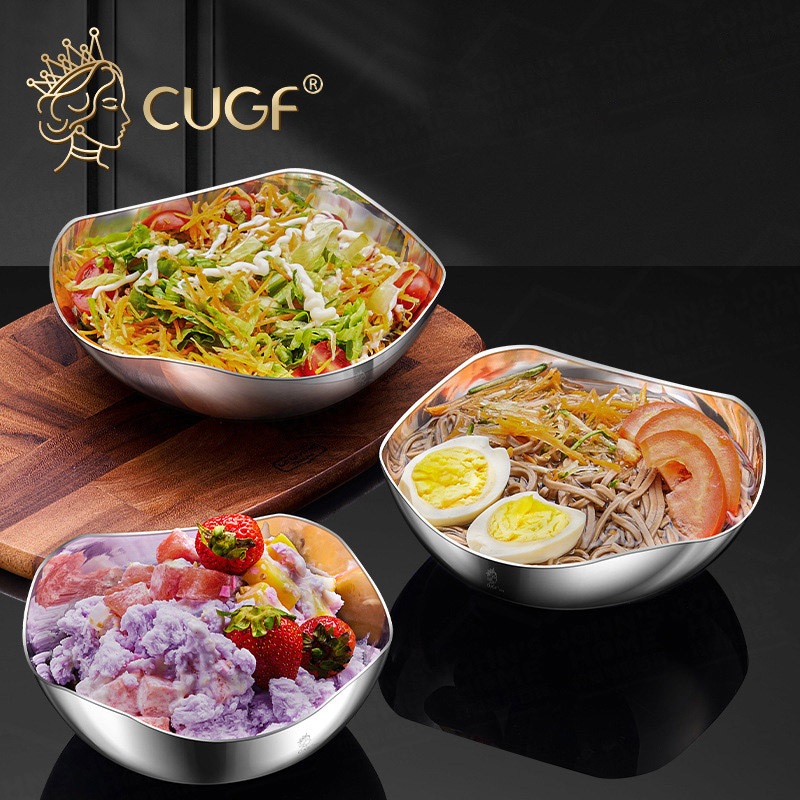 304 Stainless Steel Cooking Bowl Kitchen Concubine CUGF Air Fryer ...