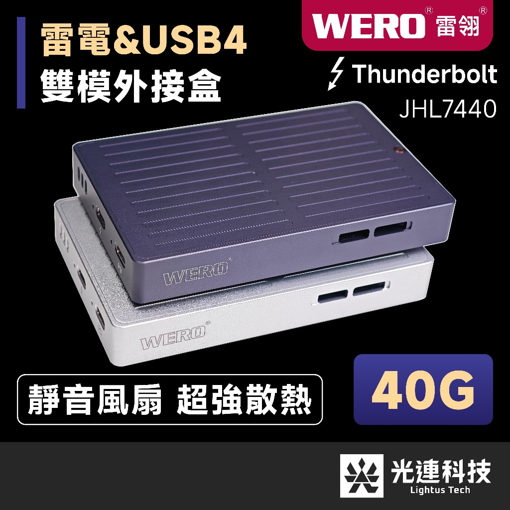 WERO Thunderbolt 40Gbps Dual Mode SSD External Box JHL7440 Magnetic ...