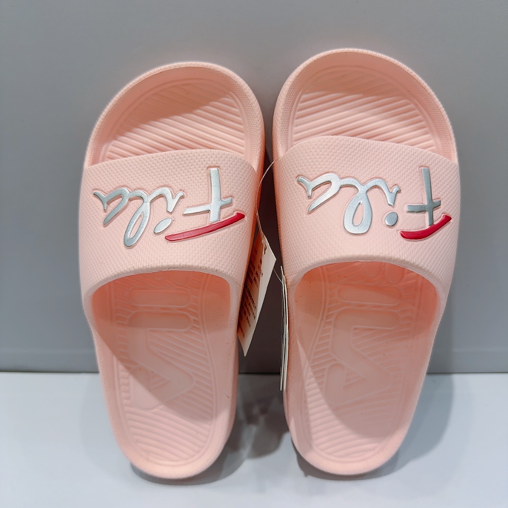 FILA Girls Pink Cursive LOGO One-Piece Waterproof Lightweight Outdoor ...