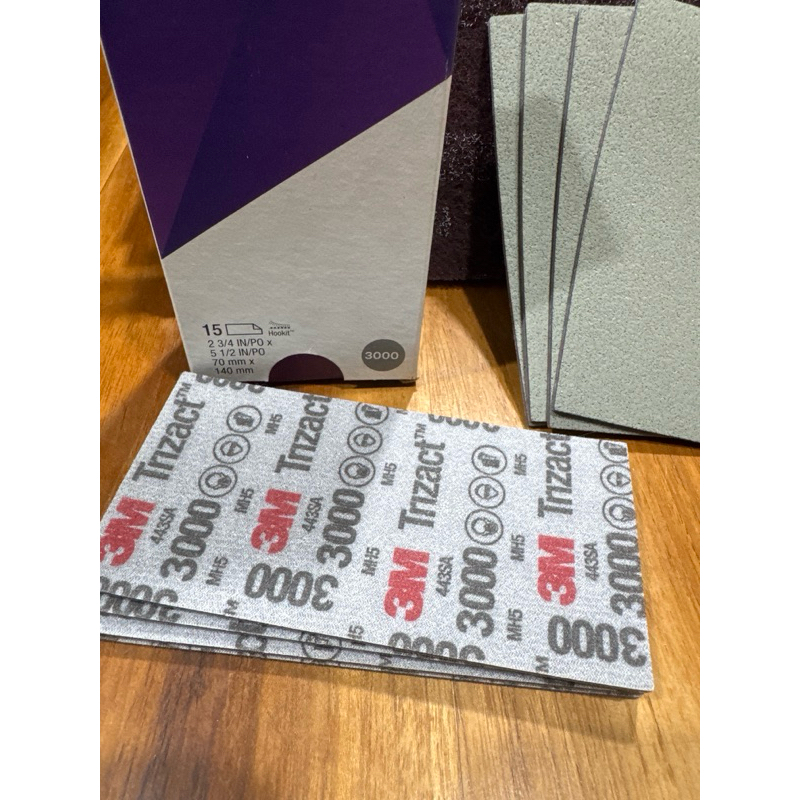 3M30290 Pyramid Sponge Sandpaper 3000 Mesh Car Paint Polishing Beauty ...