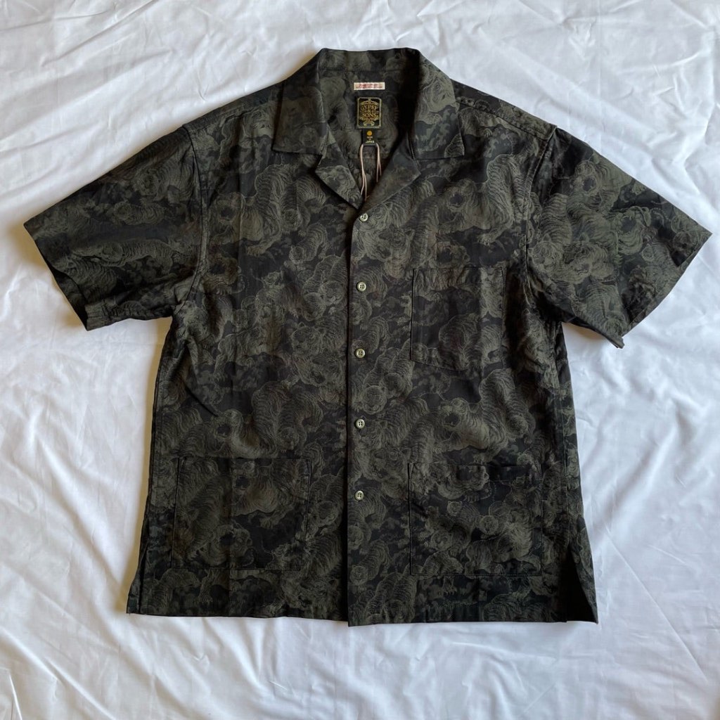 [Gypsy & Sons] Hundred Tiger Flower Shirt Dark Green Made In Japan | Shopee Malaysia