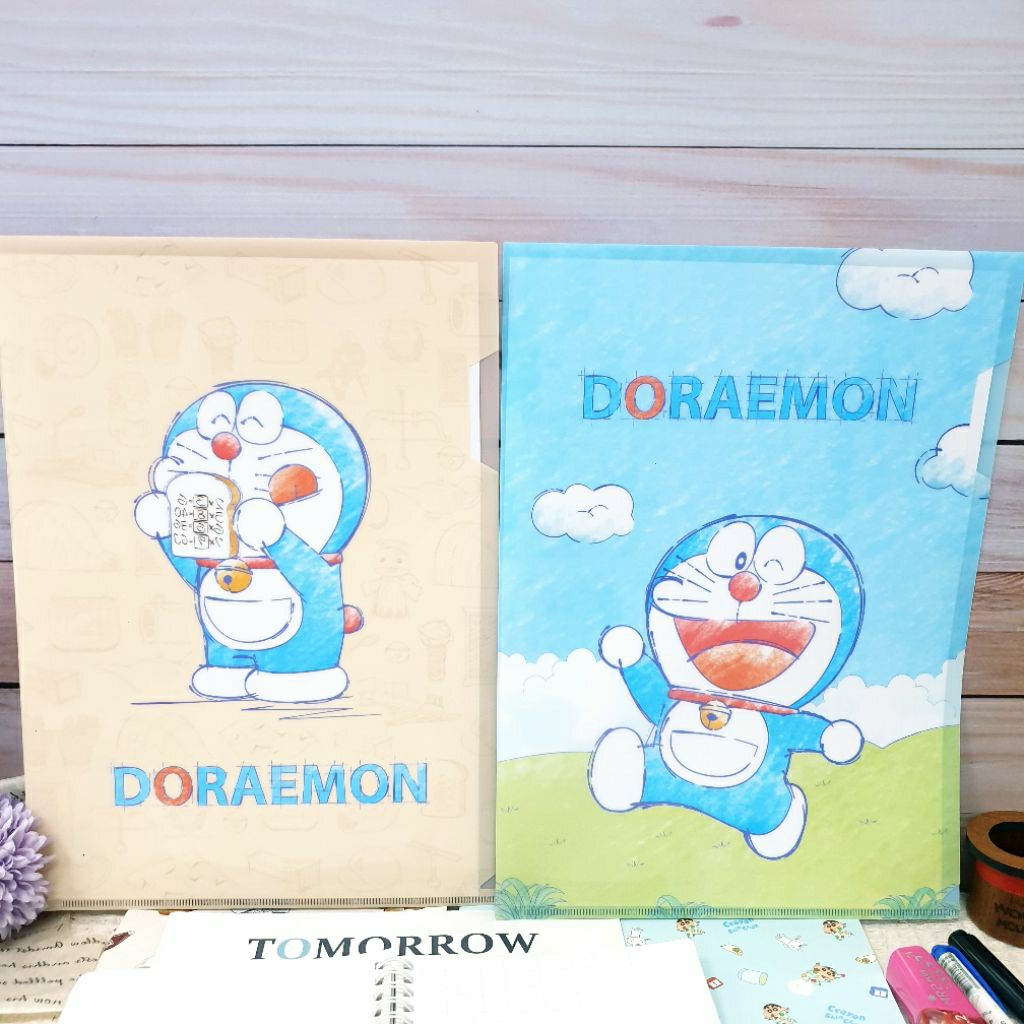 Doraemon L-Shaped Folder Tinkerbell L A4 Storage A4 Made In Taiwan ...