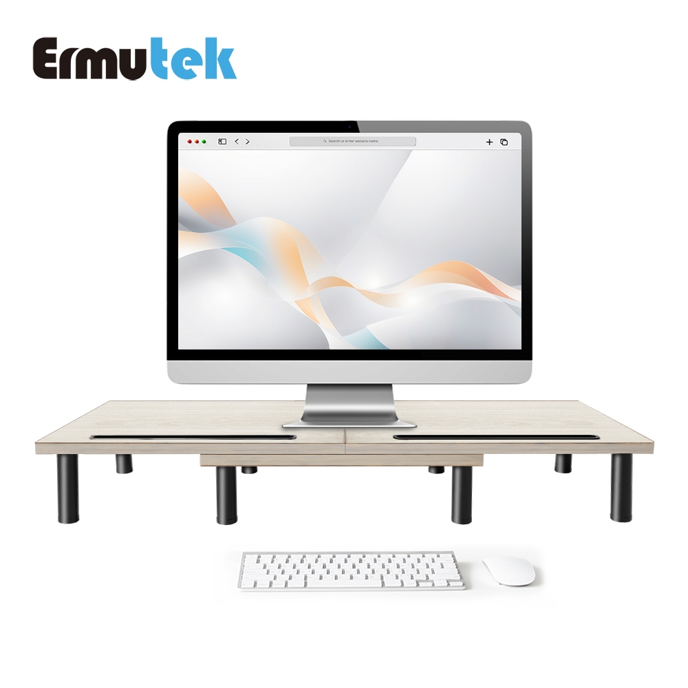 Ermutek Simple Style Multifunctional Desktop Dual Screen Heightening ...