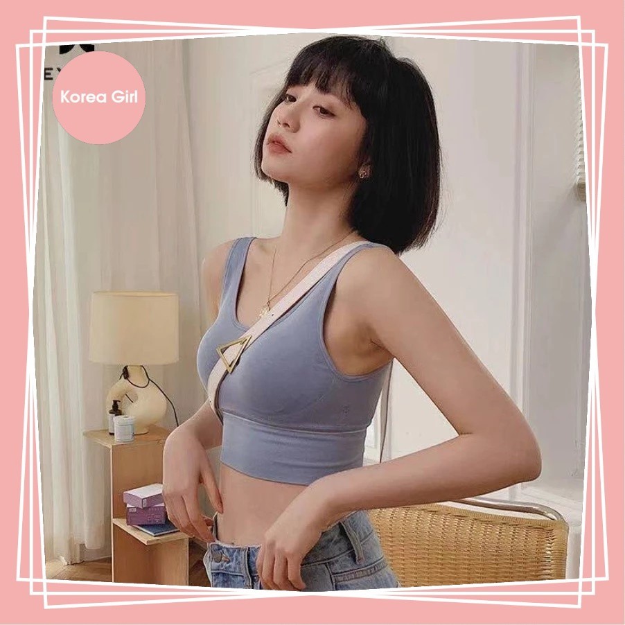 Korea Girl KEEXUENNL SK1 Lightning Vest Sports Bra | Shopee Malaysia
