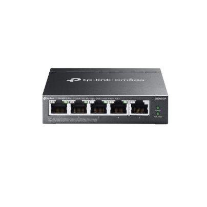 TP-Link ES205GP Omada 5-Port Gigabit Simple Managed Switch (Including 4 ...