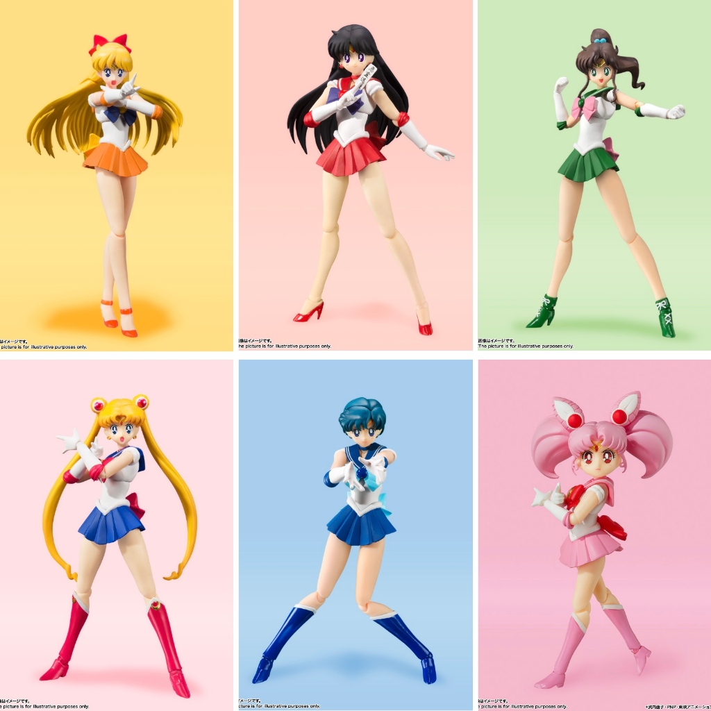 S.H.Figuarts Bandai S.H.F Sailor Moon Animation Color Version S.h. Figuarts SHF Movable Doll ...