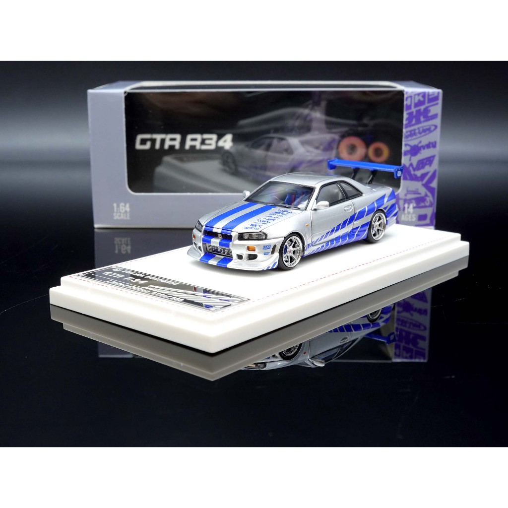 [MASH] FH 1/64 Nissan Skyline GT-R R R34 Deadly FNF Painted Version ...