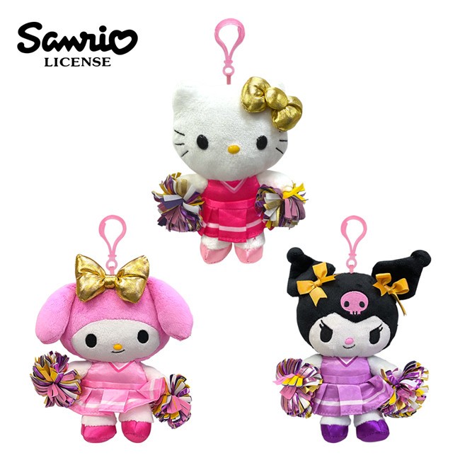 Sanrio Cheerleading Series Doll Pendant Plush Hello Kitty Melody Kuromi ...