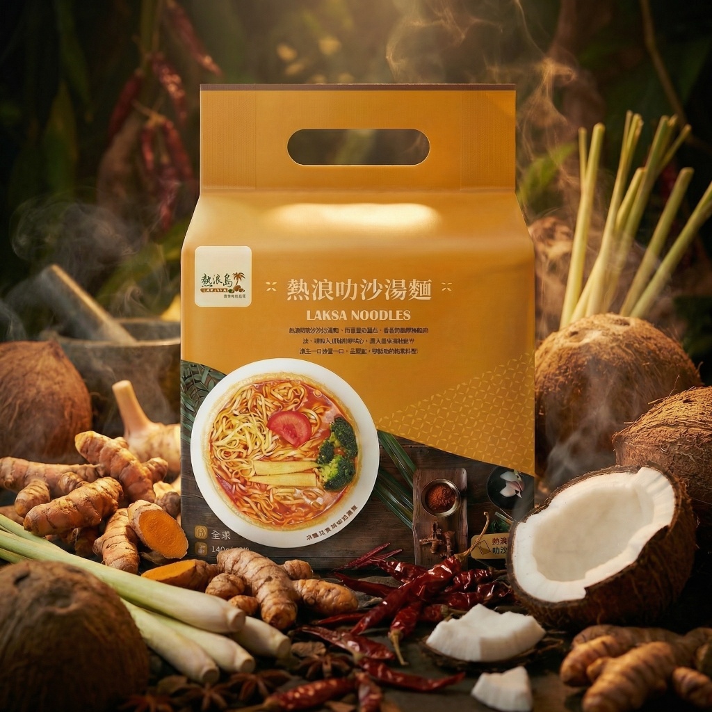 [Heat Wave Island] Nanyang Vegetable Heat Laksa Noodle Soup (3 Pcs/Bag ...