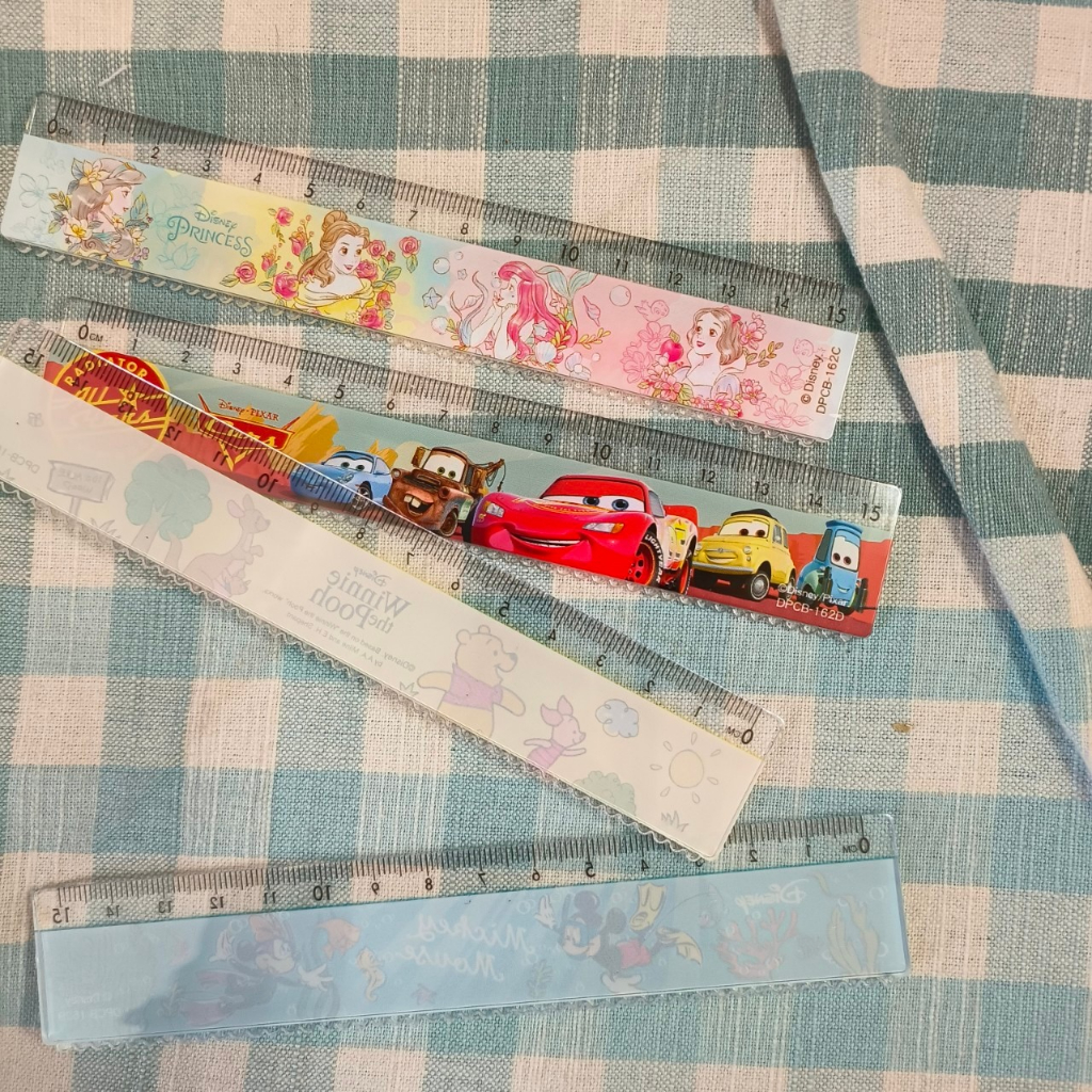 Disney 15cm Groove Ruler Stationery Made In Taiwan Cartoon Mickey Pooh ...
