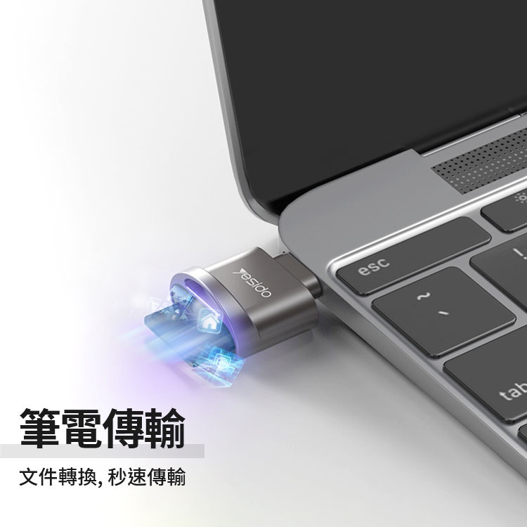 yesido GS19 Adapter Type-C To TF Card Reader Plug And Play Free ...