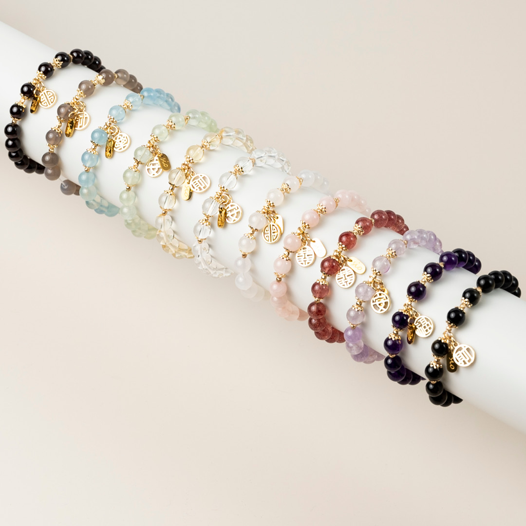 [SIO Crystal SIO Crystal] Bracelet [Zhuying] Chinese Character Bracelet ...