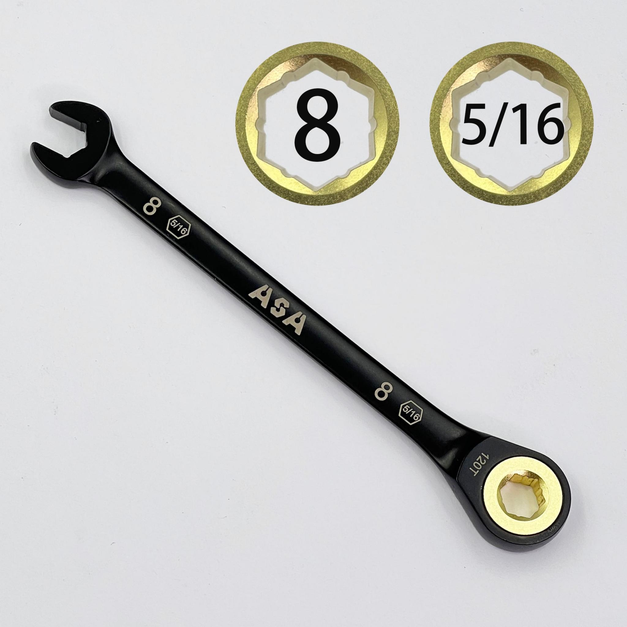 [Virtue Tools] asa Black Chrome 120 Teeth Metric Inch Sharing Anti-Slip ...