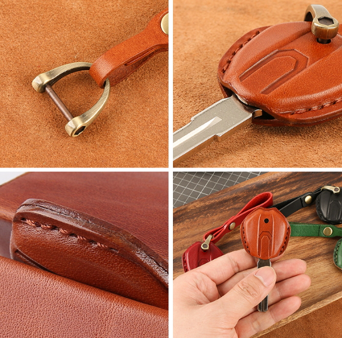 Suitable For Ducati Genuine Leather Key Cover 1199 Handmade First Layer ...