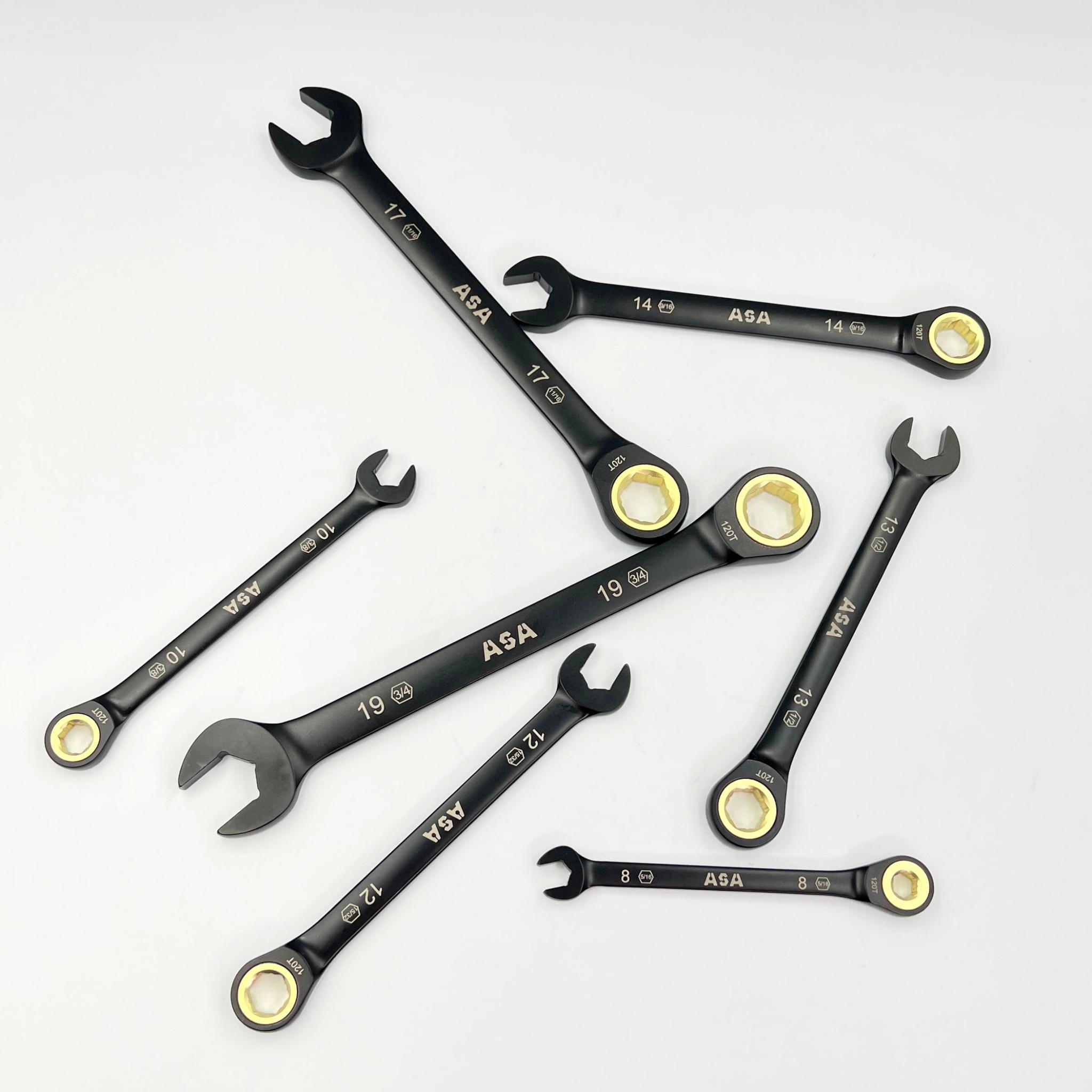 [Virtue Tools] asa Black Chrome 120 Teeth Metric Inch Sharing Anti-Slip ...