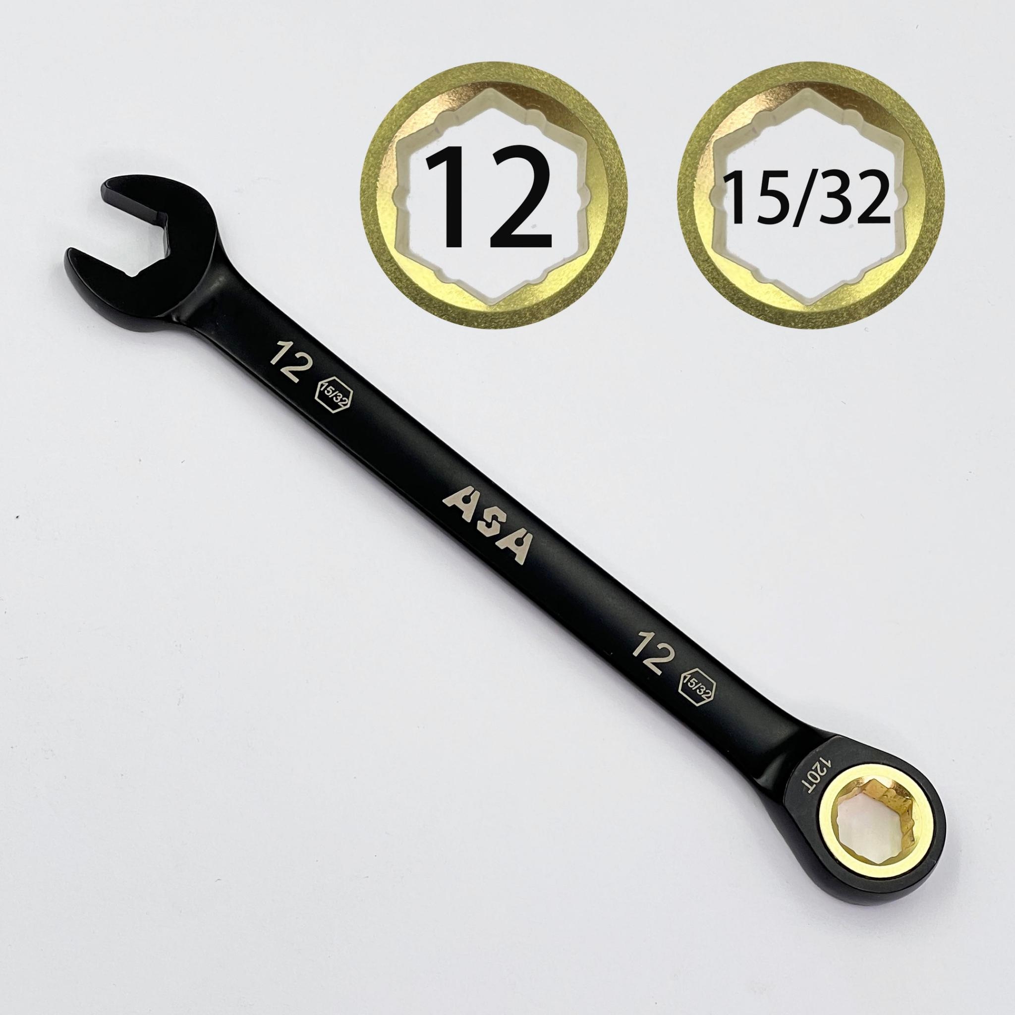 [Virtue Tools] asa Black Chrome 120 Teeth Metric Inch Sharing Anti-Slip ...