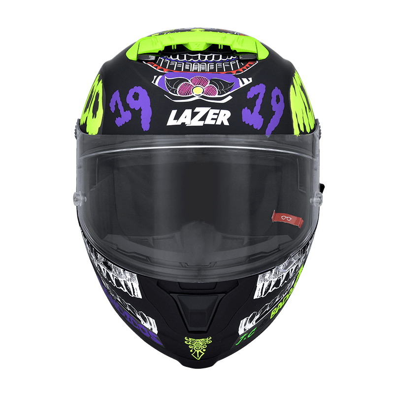 LAZER * Mr. Hat * Rafale SR MEXICANA Full Face Helmet Rear Wing Duck ...