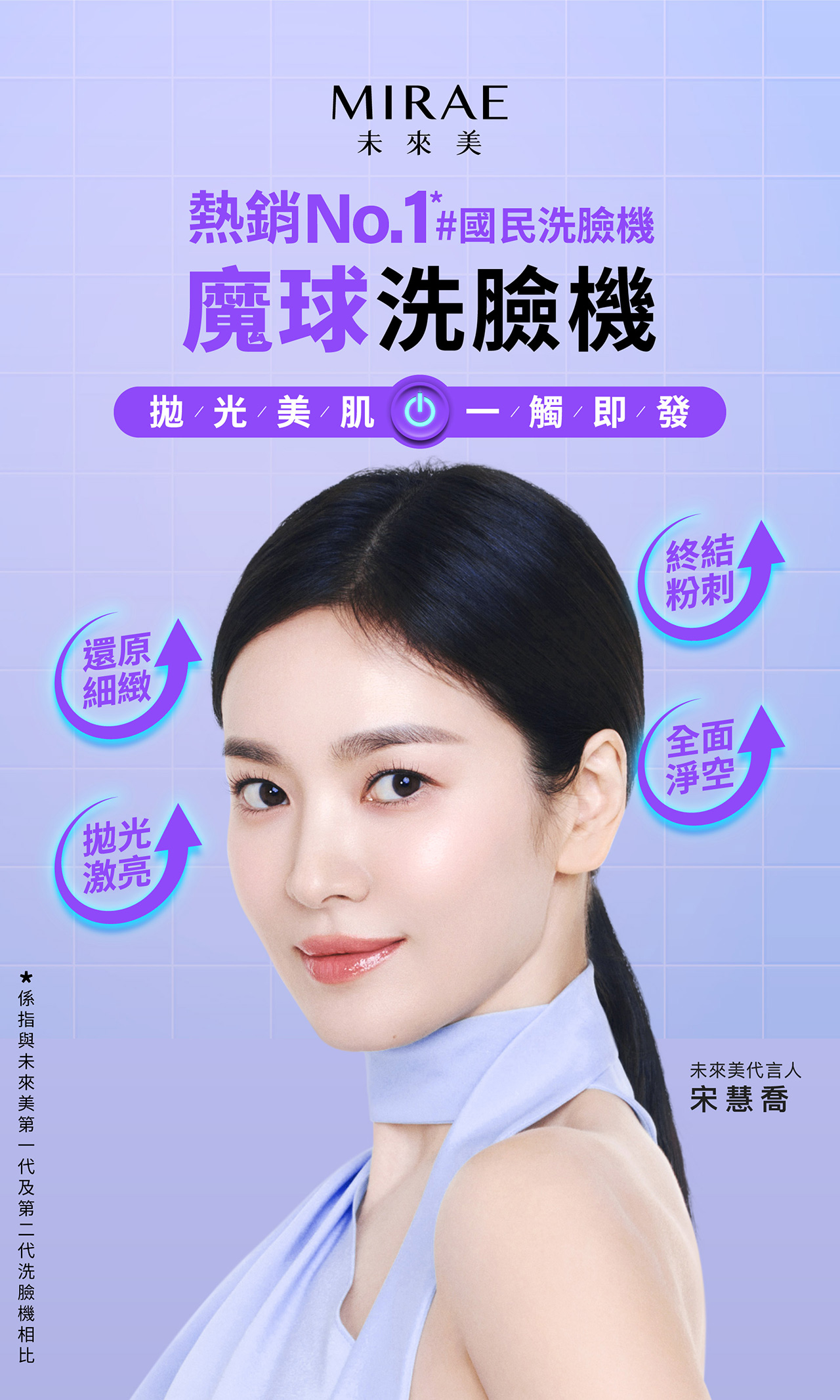 [MIRAE MIRAE Beauty] Magic Ball Face Washing Machine (Purple Polishing Beauty Type)| Song Hye ...