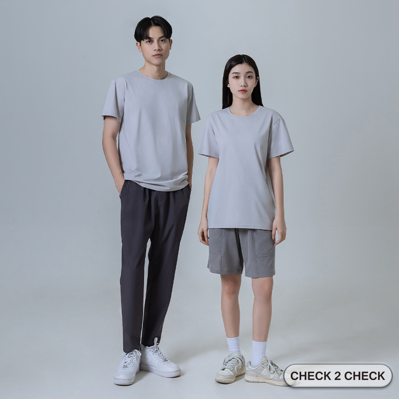 Check2Check-Cool Feeling Breathing Ice Magnetic t Cool Clothes Fitness Plain Perspiration Quick ...