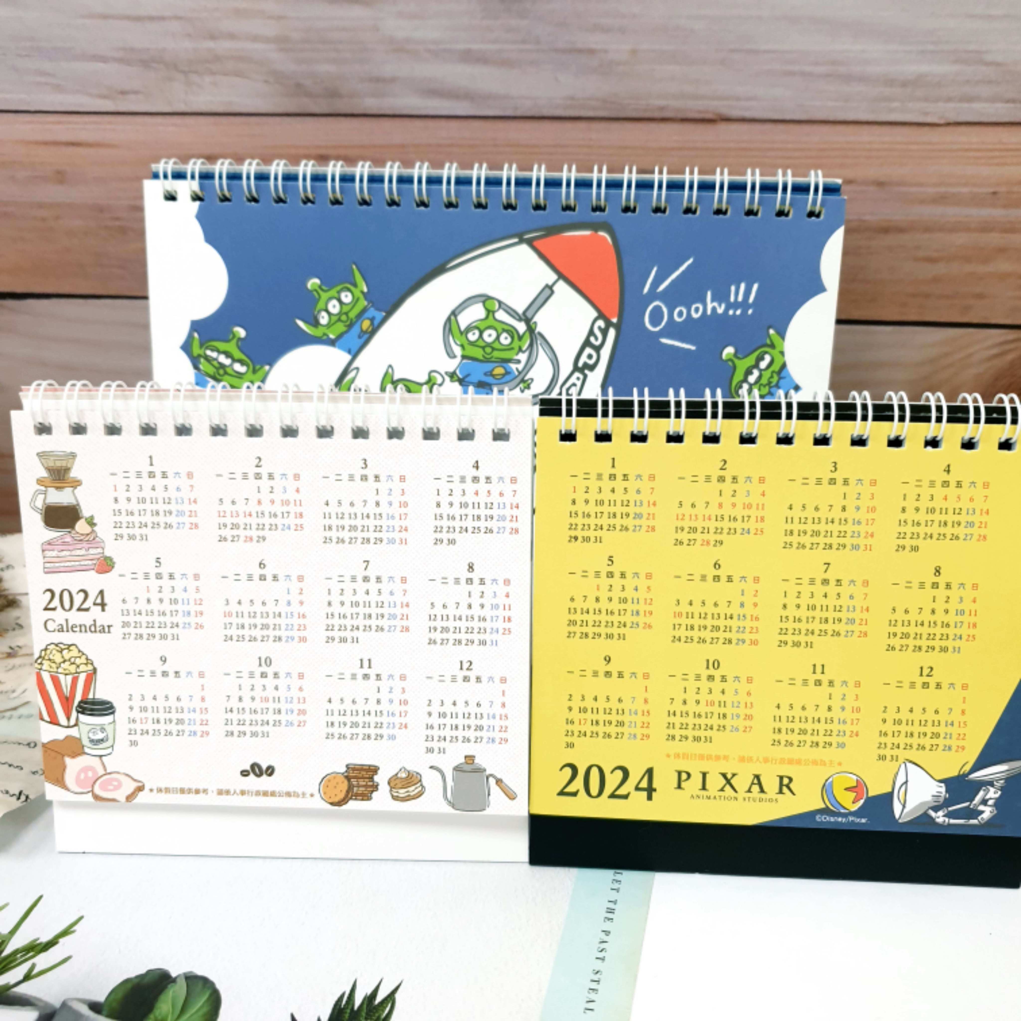 2024 Disney Small Triangle Desk Calendar 60k Toy Story Pixar Monthly ...
