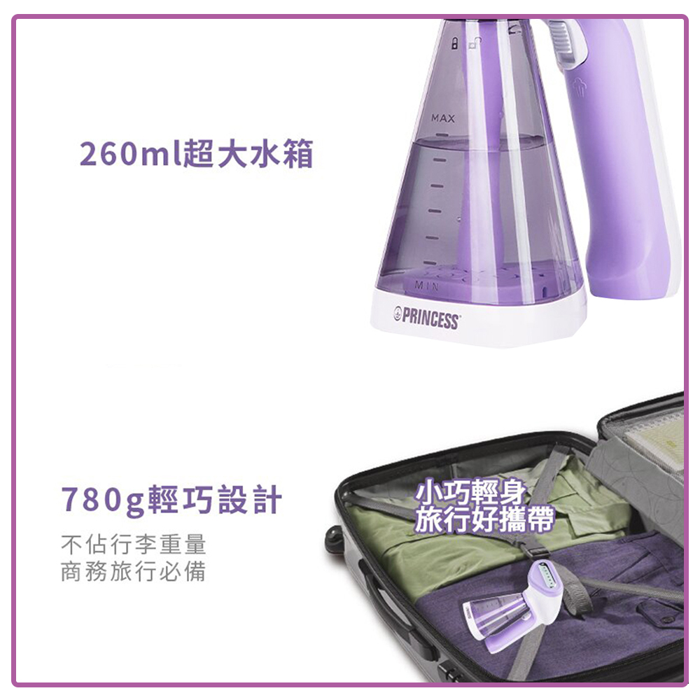 PRINCESS Dutch Handheld Garment Steamer-Lake Green332846/Lavender ...