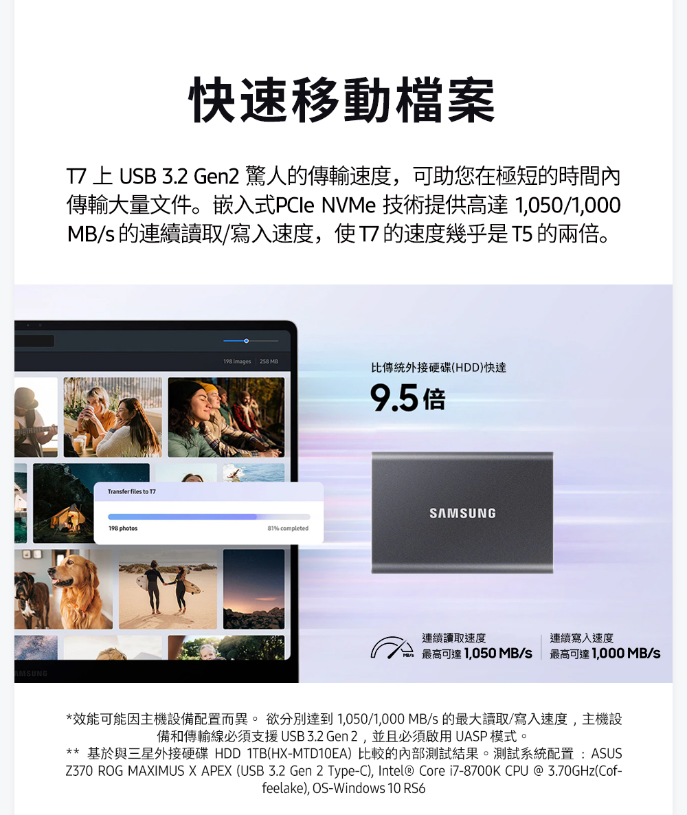 SAMSUNG T7 2T 2TB USB3.2 Gen2 Mobile Solid State Drive External Hard SSD | Shopee Malaysia