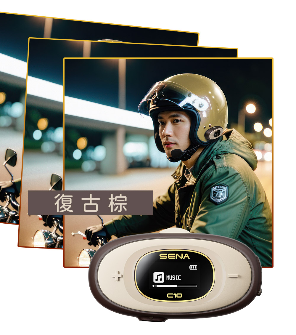 [SENA] C10 Ten All-Round Helmets Bluetooth | Motorcycle Headset | Shopee Malaysia