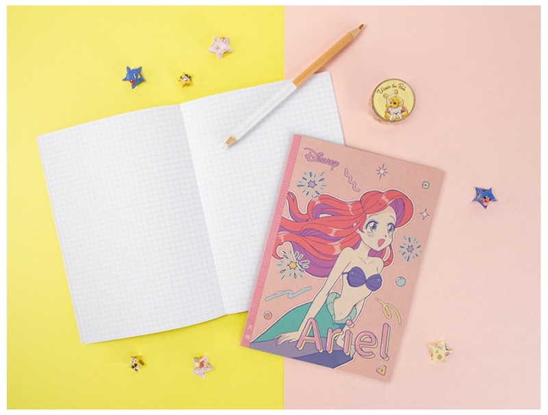 Disney 25k Fixed Page Notebook Square 25k Pooh Notepad Note Mermaid Toy ...