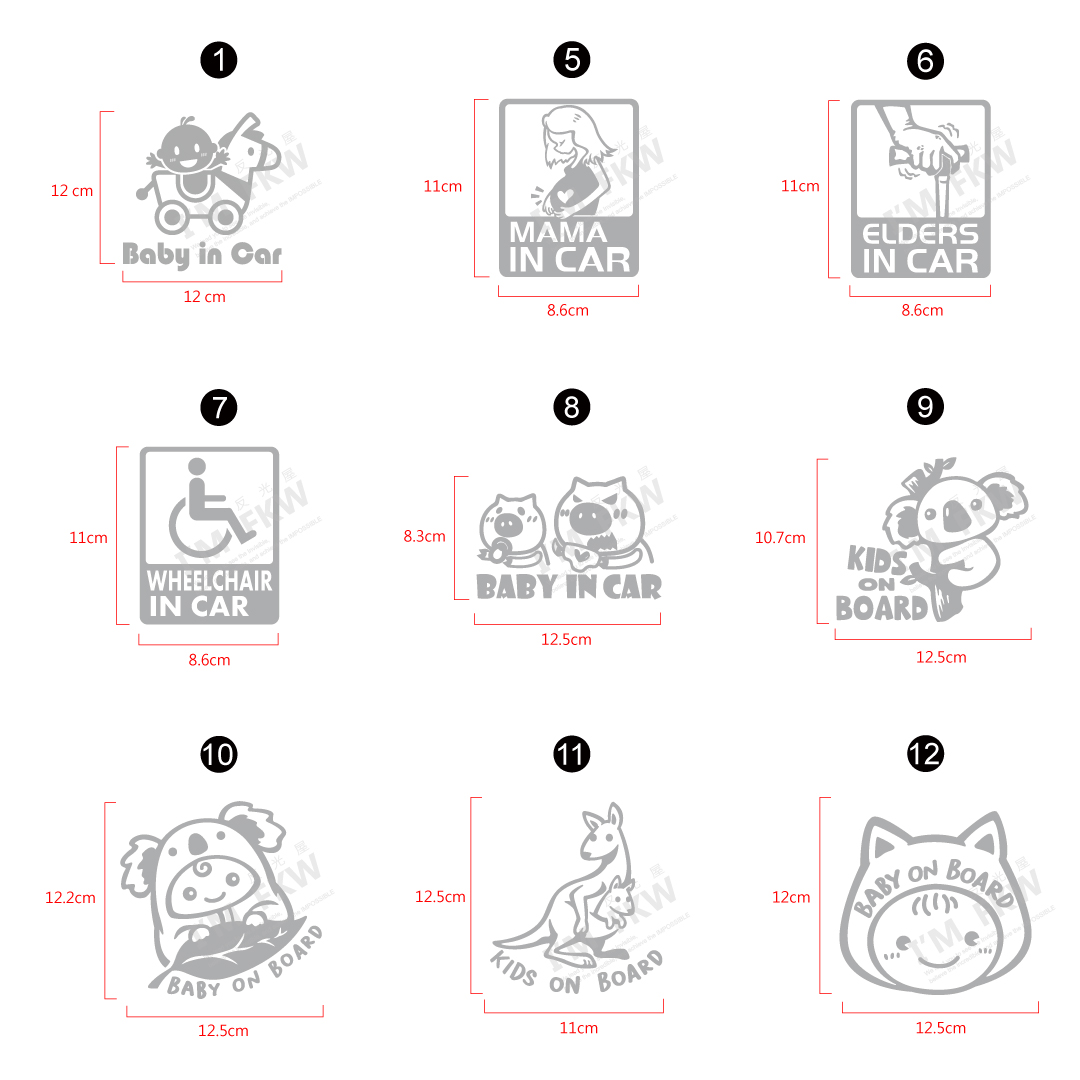 Reflective House FKW Pregnant Women Mothers mama baby in car Stroller ...