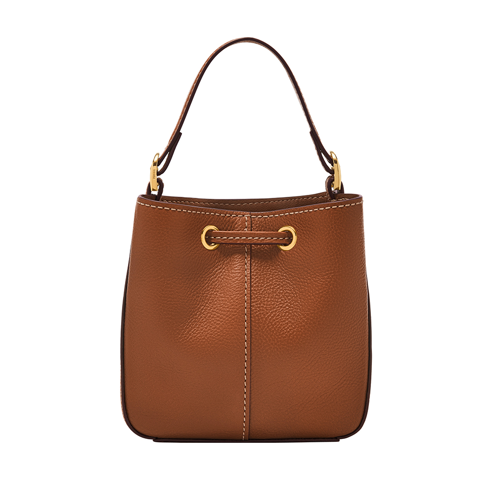 [FOSSIL Official Flagship Store] Tessa Genuine Leather Drawstring ...