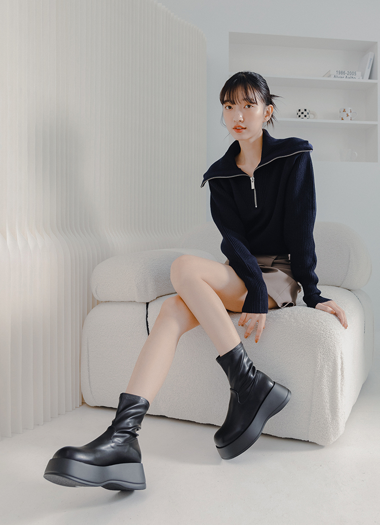 Grace Gift [Grace Shoes] Boots Short Socks [Beautiful European Greasy ...