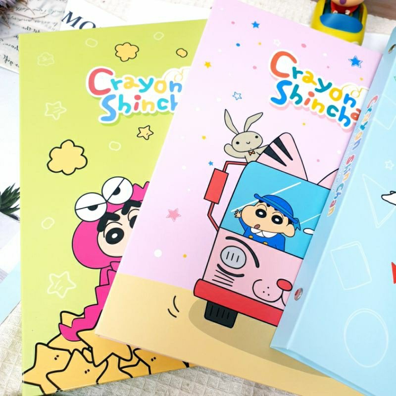 Crayon Shin-Chan 26-Hole Binder B5 Folder Chocolate Bi 26-Hole ...