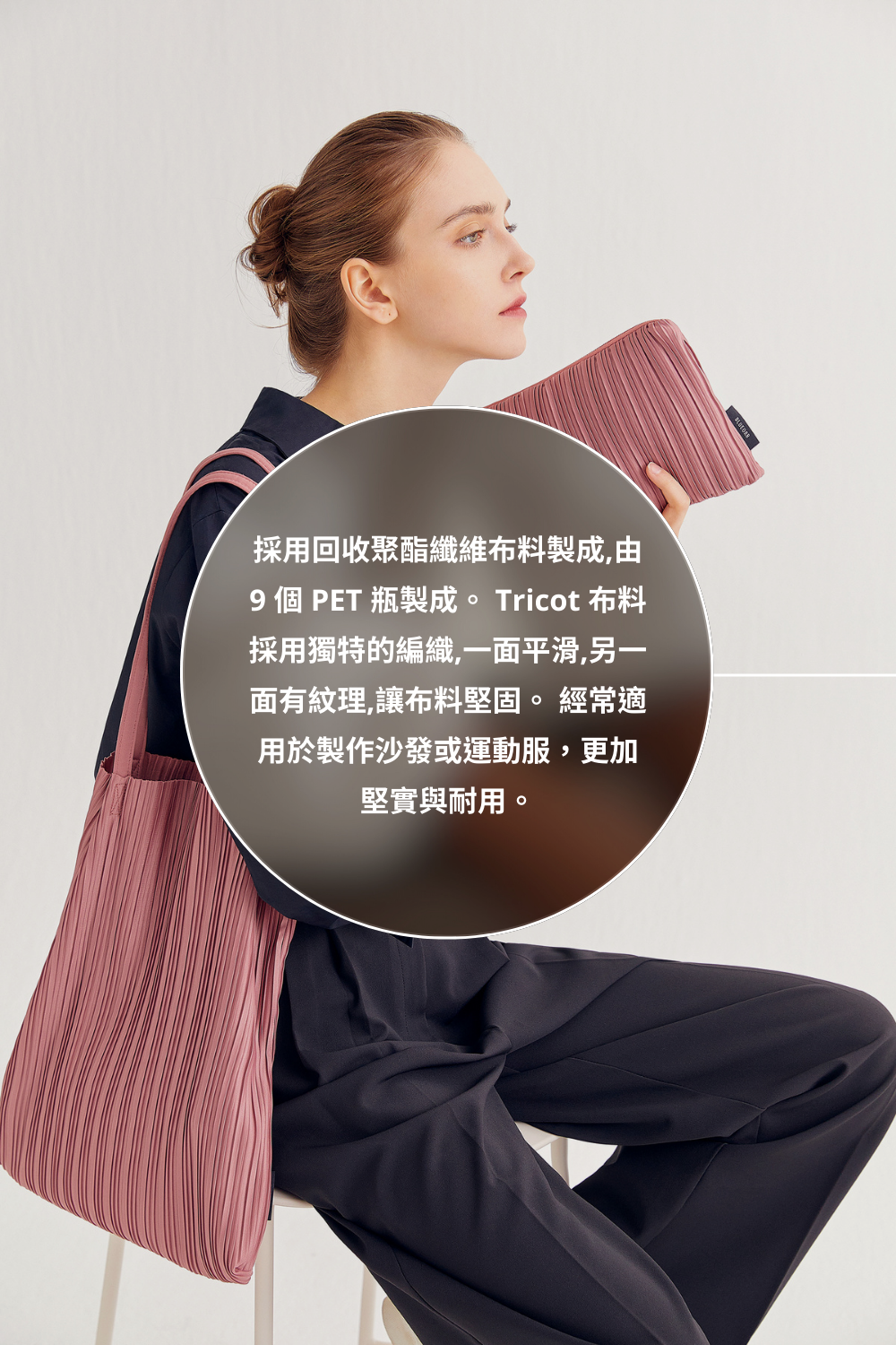 Korea BLUEORB Each Bag Wrinkled Tote Shoulder Bag-Include Storage Cool Black Agent | Shopee Malaysia