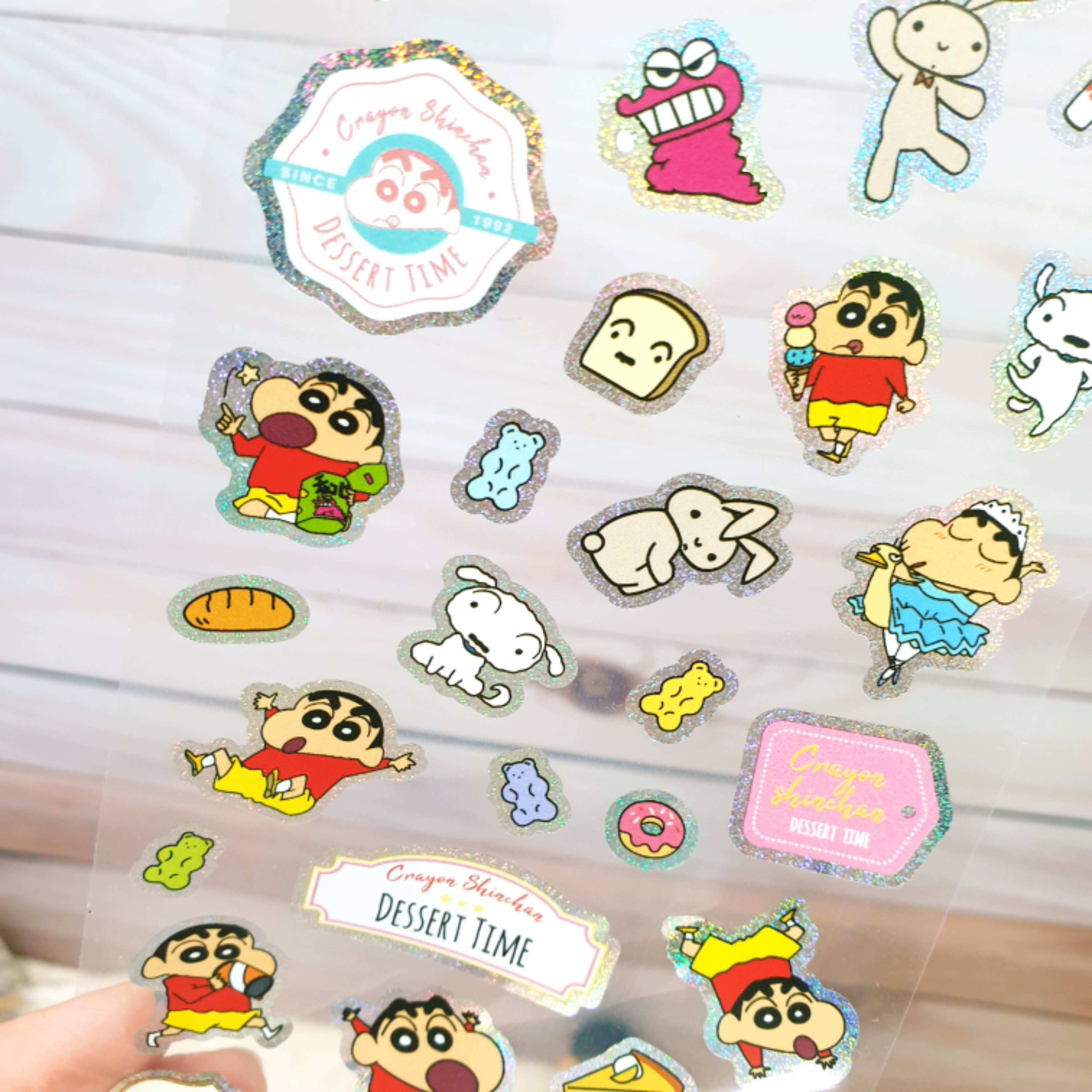 Crayon Shin-Chan Laser Stickers Decorative Waterproof Shinnosuke Nohara ...