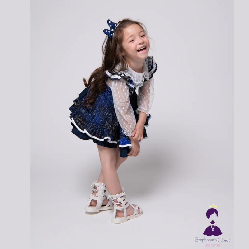 lisastar A02 § Taiwanese Designer Brand Little Genius Beautiful Girl Dress Pure Cotton One Year ...