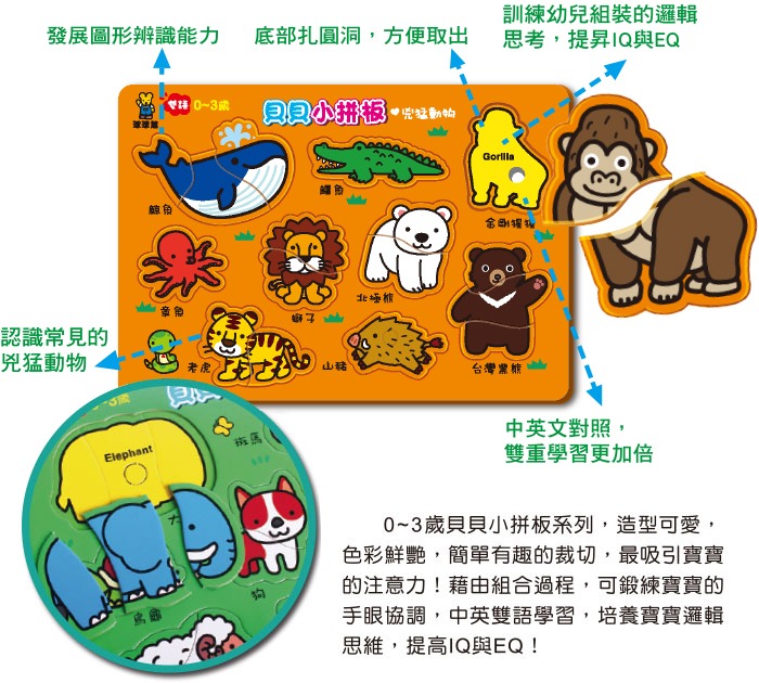 [Storyteller] Babe Small Puzzle: 123/ABC/Farm Animals/Wild Animals ...