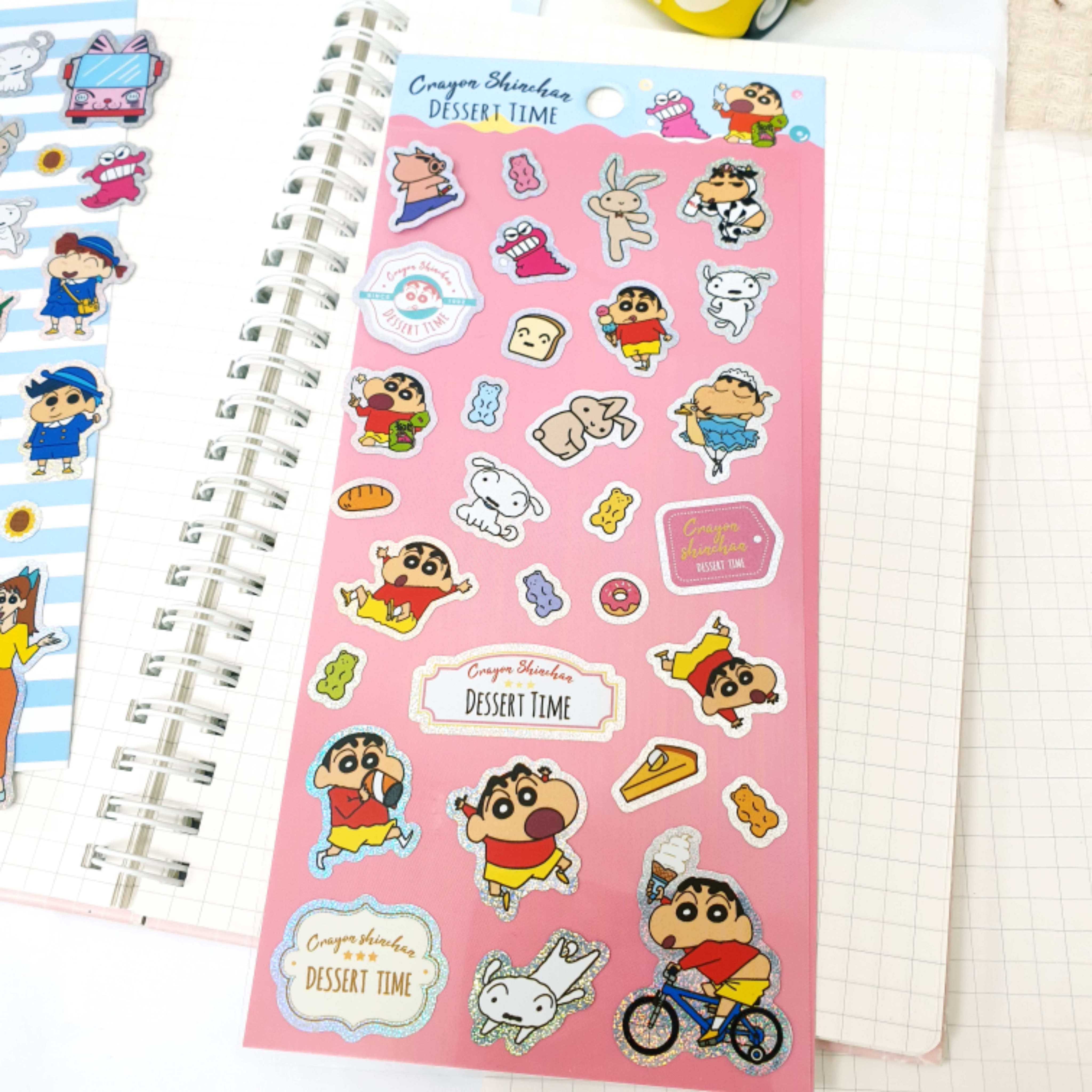Crayon Shin-Chan Laser Stickers Decorative Waterproof Shinnosuke Nohara ...