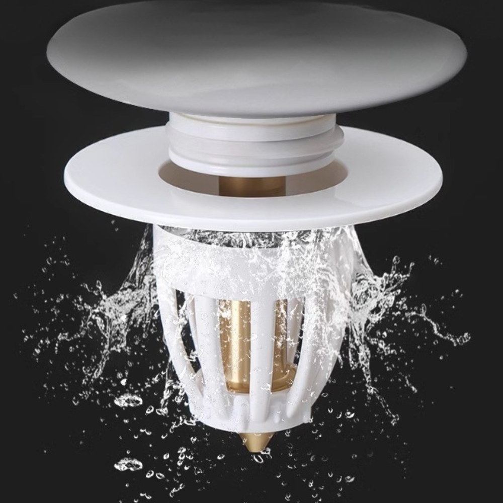 [U-mop] Water Leakage Plug Head Washbasin Anti-Blocking Filter Drain ...