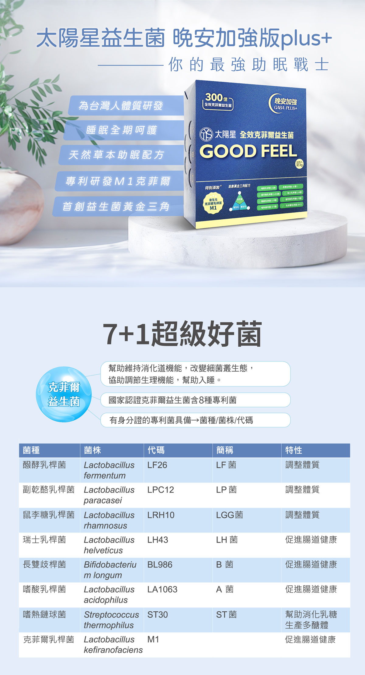 The First Choice For Good Sleep ※ Sun Star Full-Effect Kefir Probiotics ...